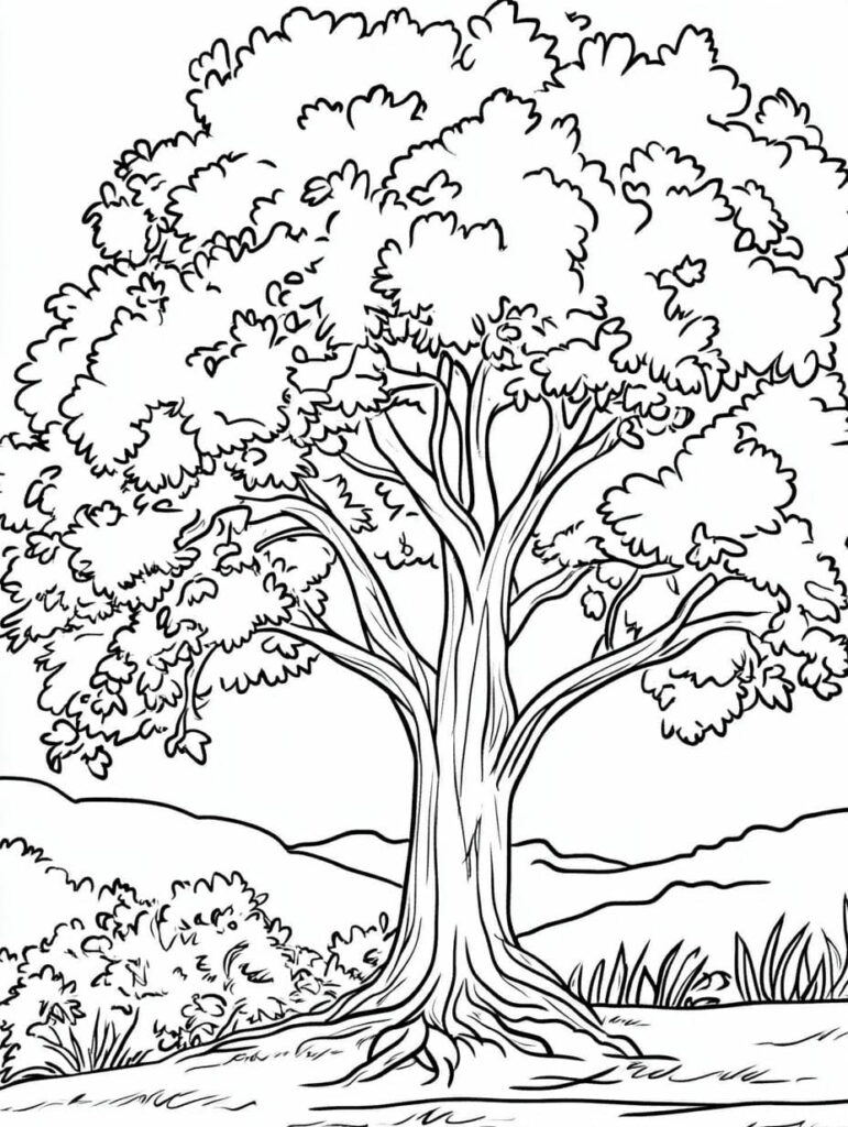 Explore cute 20+ tree coloring pages 🌳🖍️ - Coloringpagesforkids.net