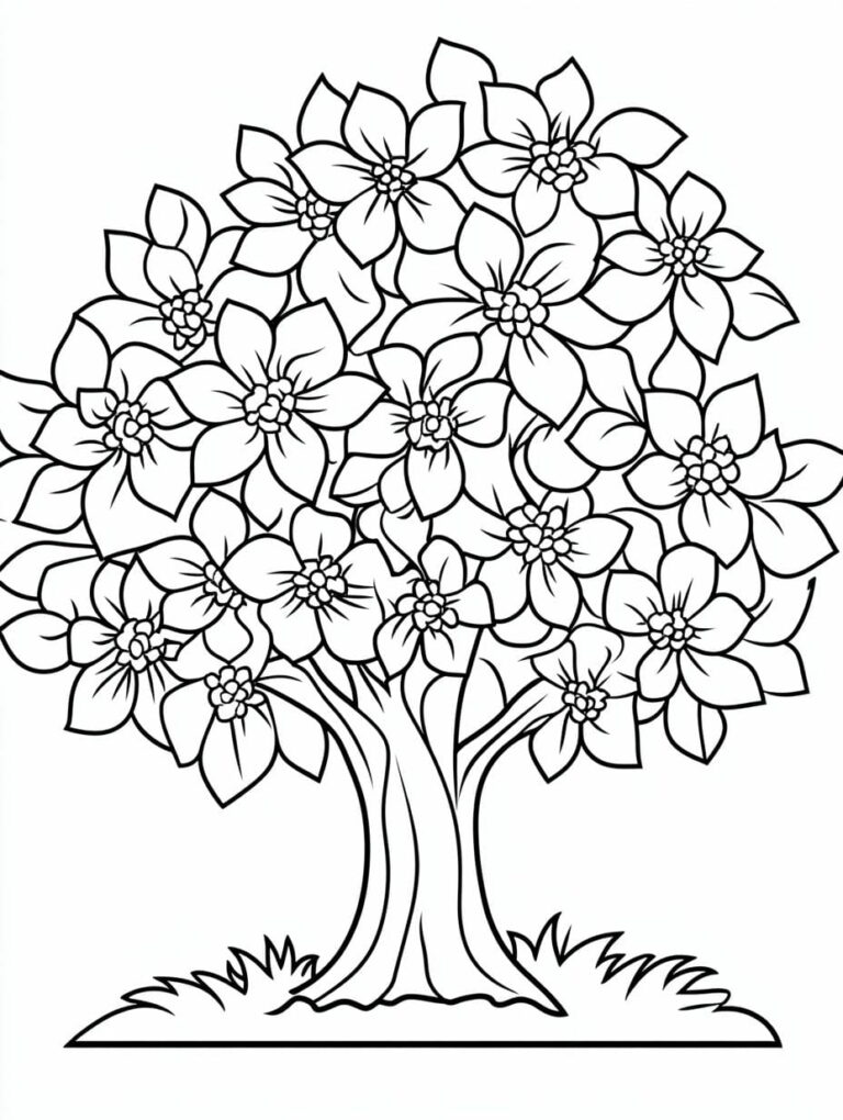 Explore cute 20+ tree coloring pages 🌳🖍️ - Coloringpagesforkids.net
