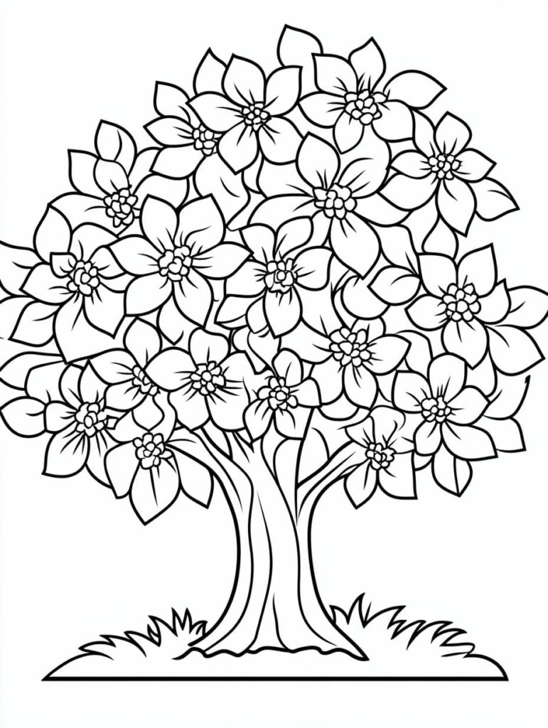 Explore cute 20+ tree coloring pages 🌳🖍️ - Coloringpagesforkids.net