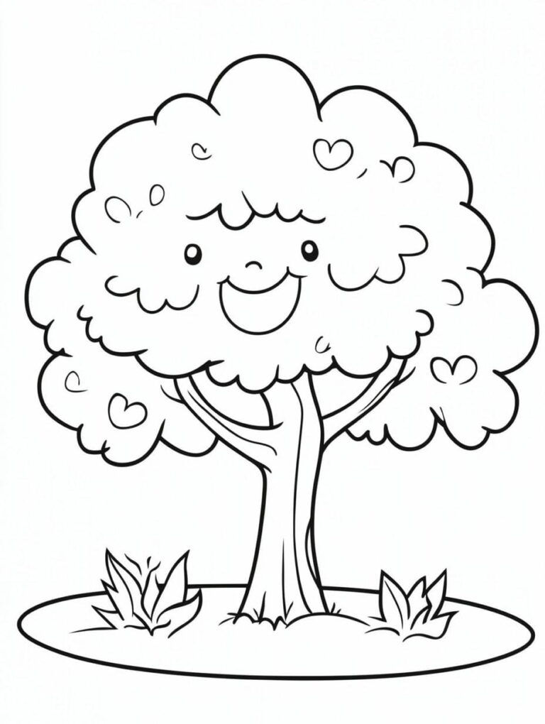 Explore cute 20+ tree coloring pages 🌳🖍️ - Coloringpagesforkids.net