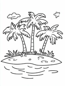 30+ halaman mewarnai pantai yang menakjubkan untuk dicoba anak-anak 🏖️🖍 ...