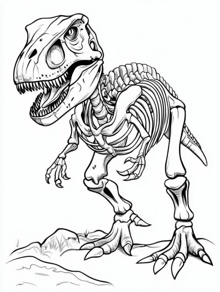 20+ T-Rex dinosaur coloring pages - Coloringpagesforkids.net