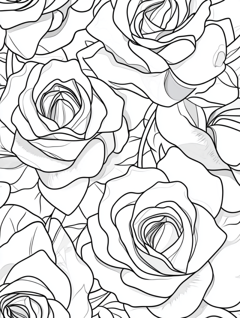 Explore 20+ rose coloring pages 🌹🎨 - Coloringpagesforkids.net