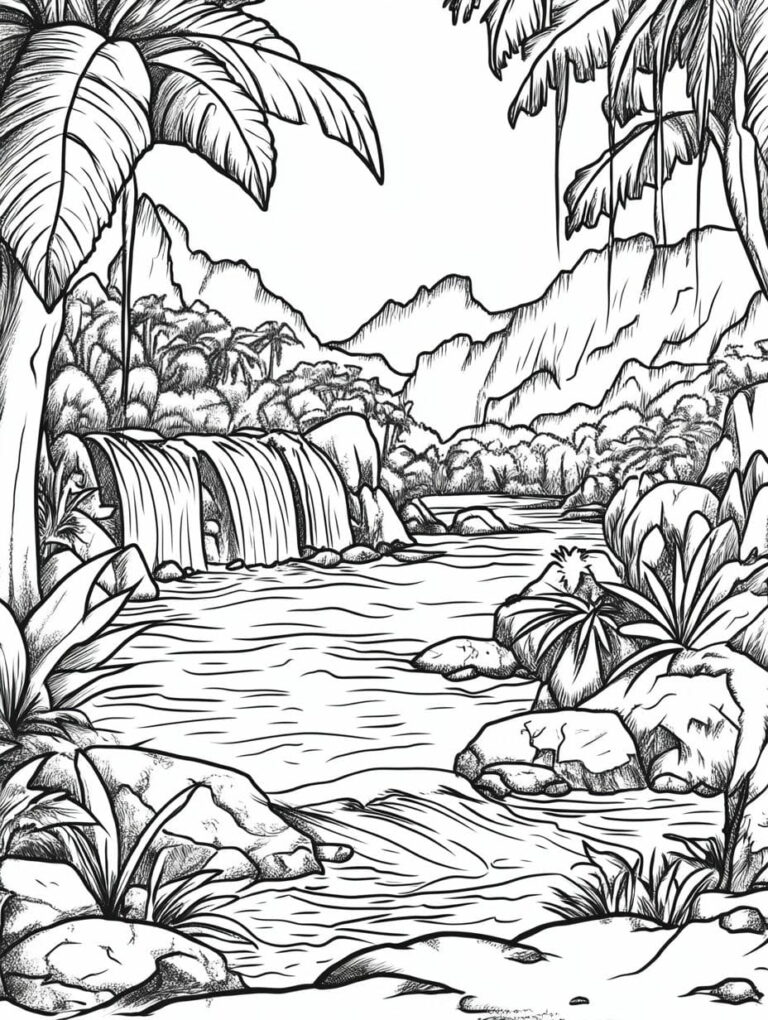 30+ wild jungle coloring pages for kids 🌴🎨 - Coloringpagesforkids.net