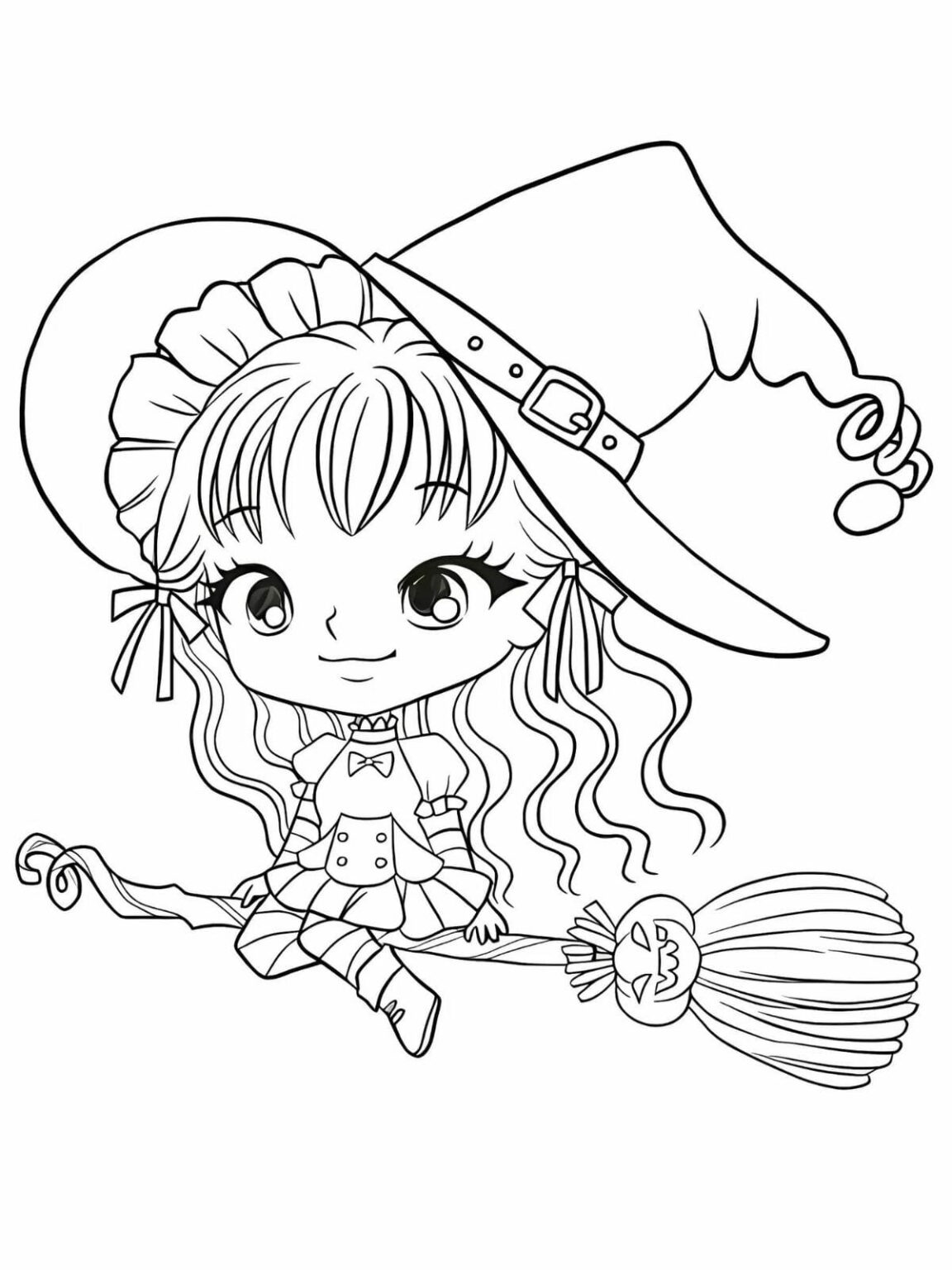 Top 28+ interesting Halloween witch coloring pages 🎃🧙‍♀️ ...