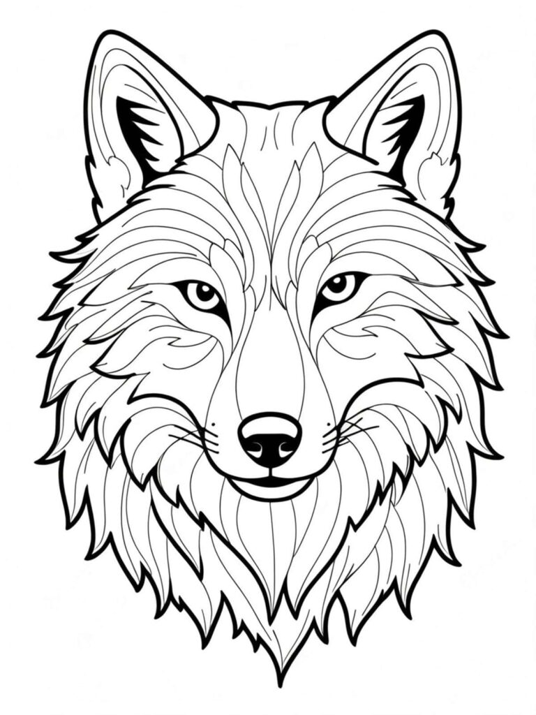 Top 30+ free wolf coloring pages for fun 🎨🐺 - Coloringpagesforkids.net