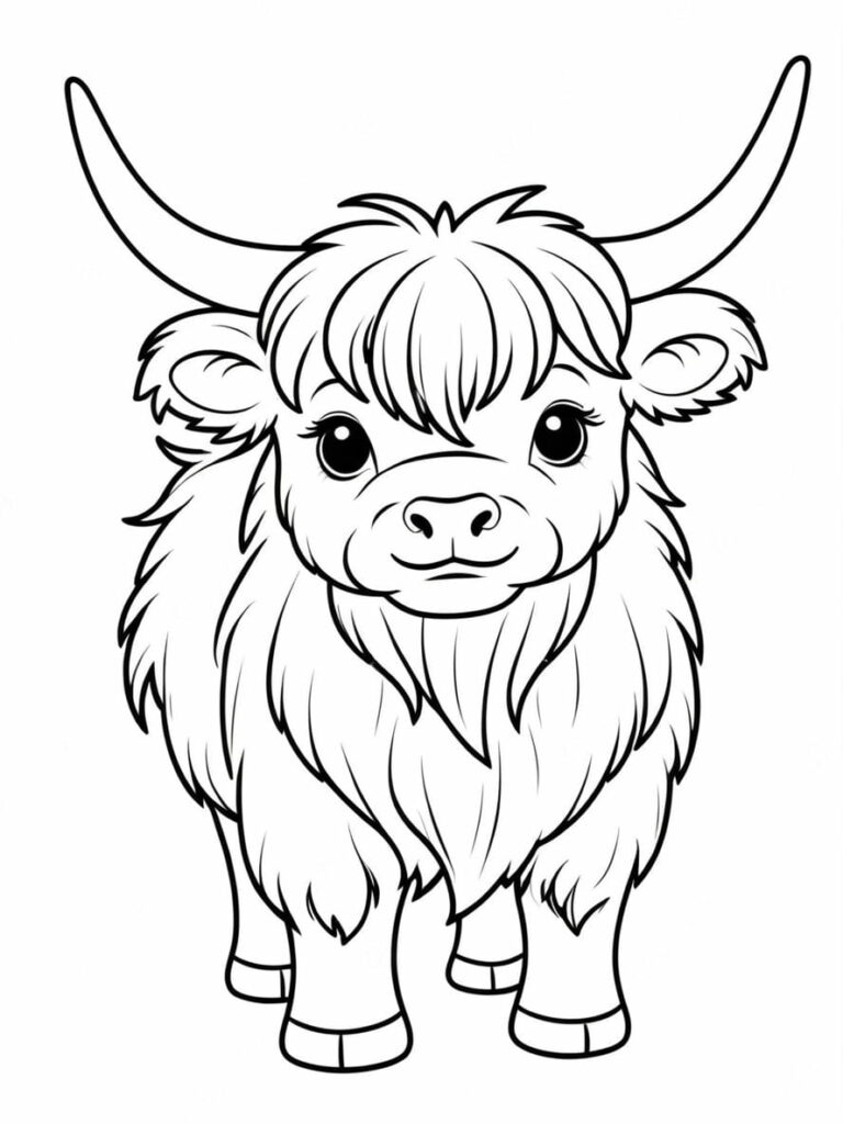 Fun cow coloring pages for kids - Coloringpagesforkids.net