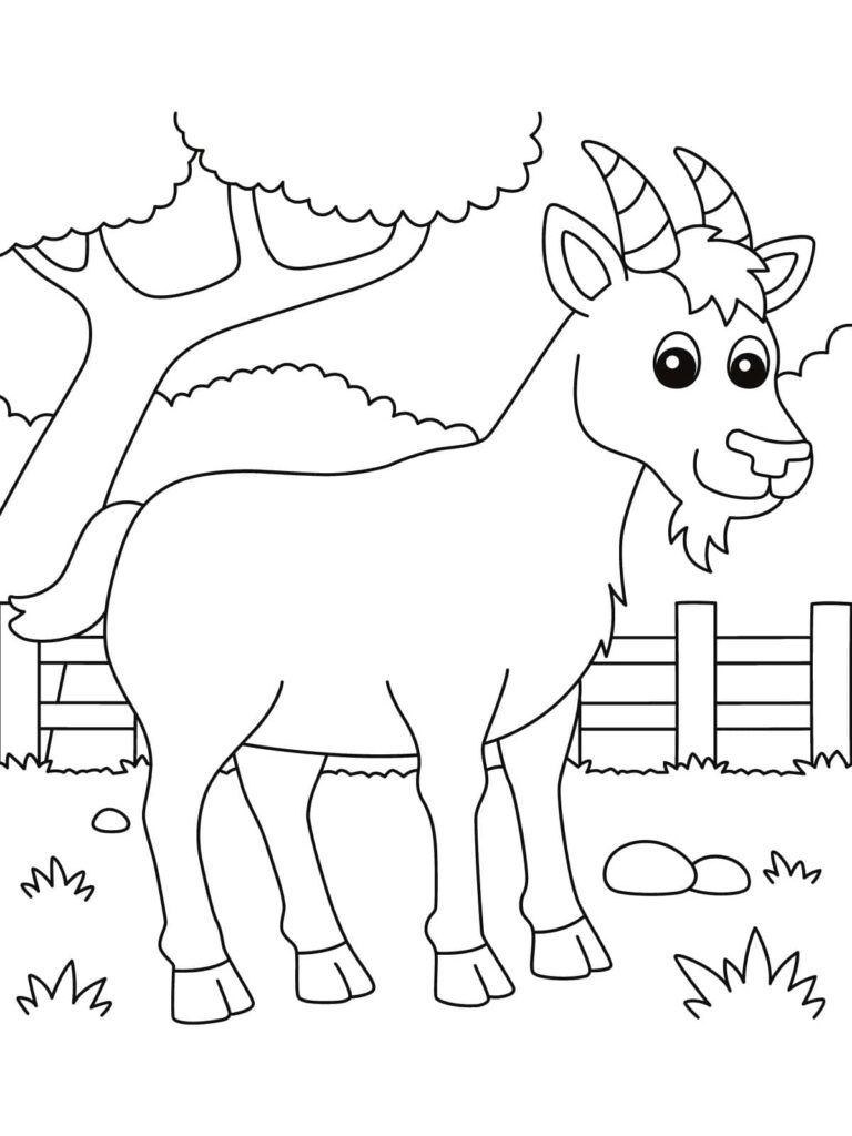 Explore the World of 30+ Goat Coloring Pages 🐐🎨 - Coloringpagesforkids.net