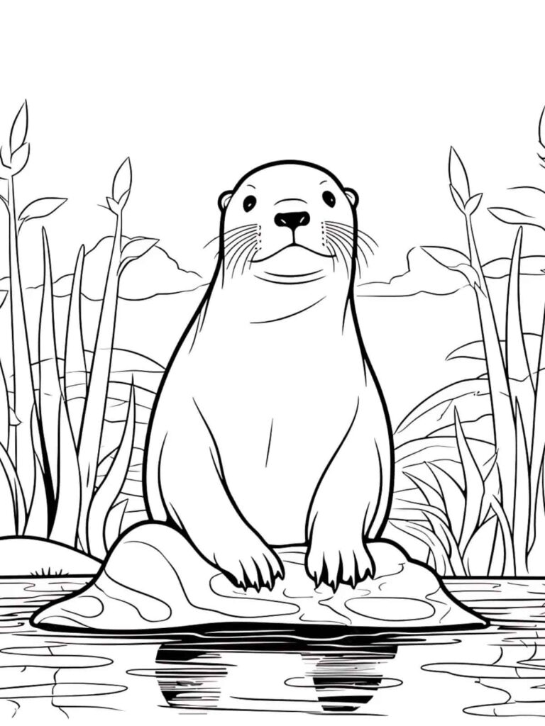 Top 25+ Otter Coloring Pages for Young Artists 🦦🎨 ...