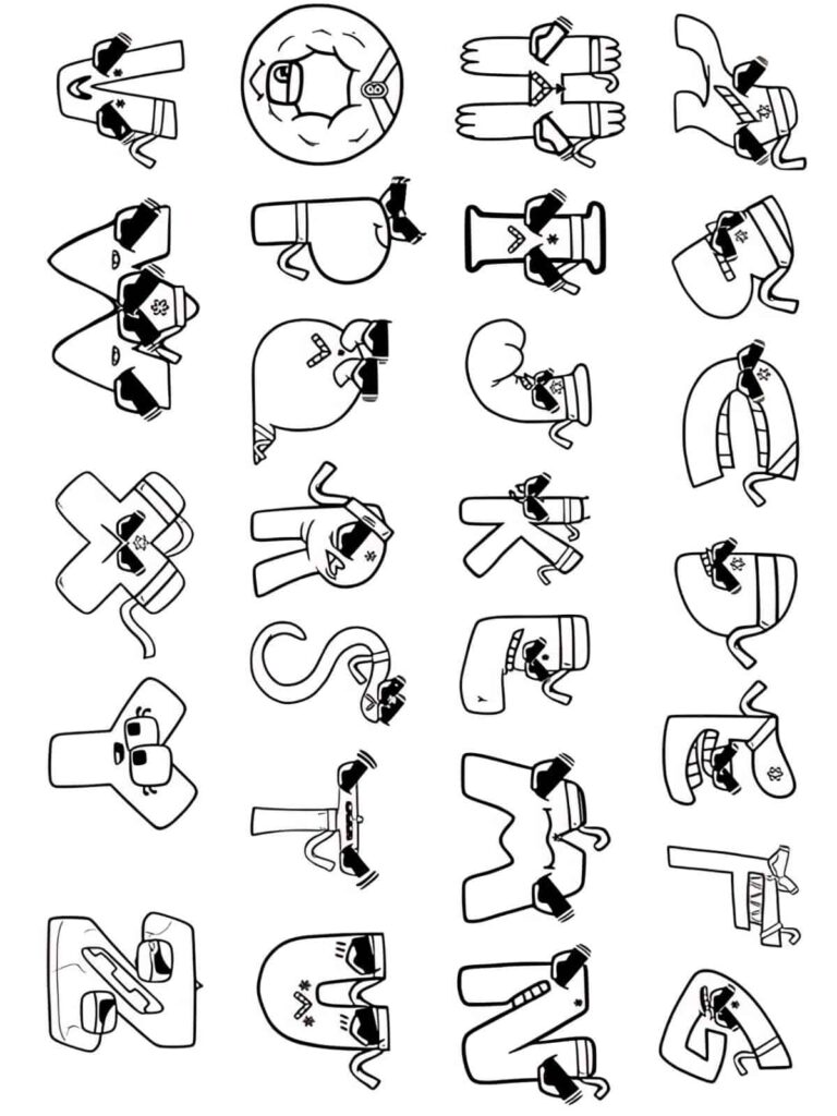 ¡Explora la magia de las páginas para colorear sobre el alfabeto! 🎨📚 ...