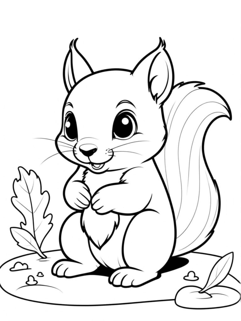 Free Printable 30+ Squirrel Coloring Pages For Kids 🎨🐿️ ...