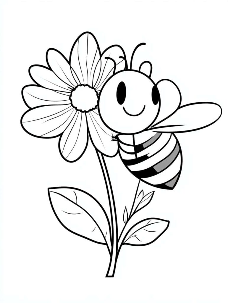 30+ free bee coloring pages for hours of fun 🌼🐝 - Coloringpagesforkids.net