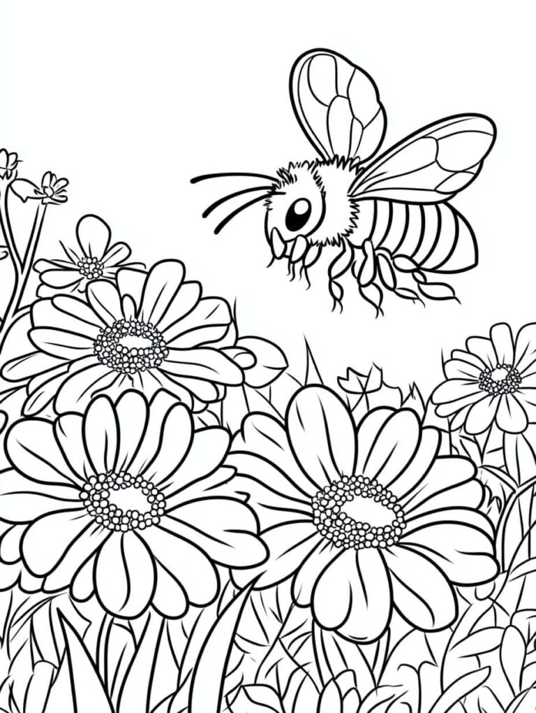 30+ free bee coloring pages for hours of fun 🌼🐝 - Coloringpagesforkids.net