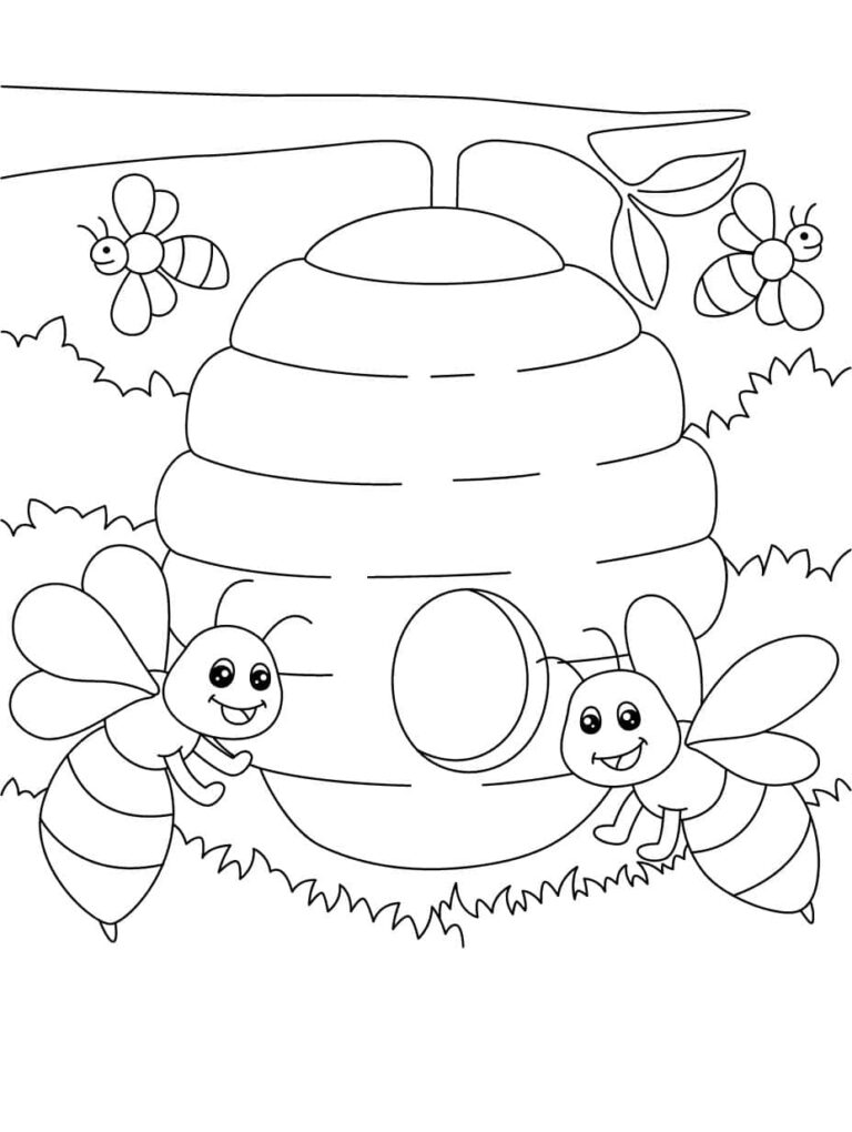 30+ free bee coloring pages for hours of fun 🌼🐝 - Coloringpagesforkids.net