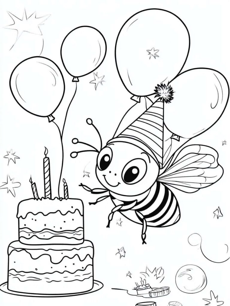 30+ free bee coloring pages for hours of fun 🌼🐝 - Coloringpagesforkids.net