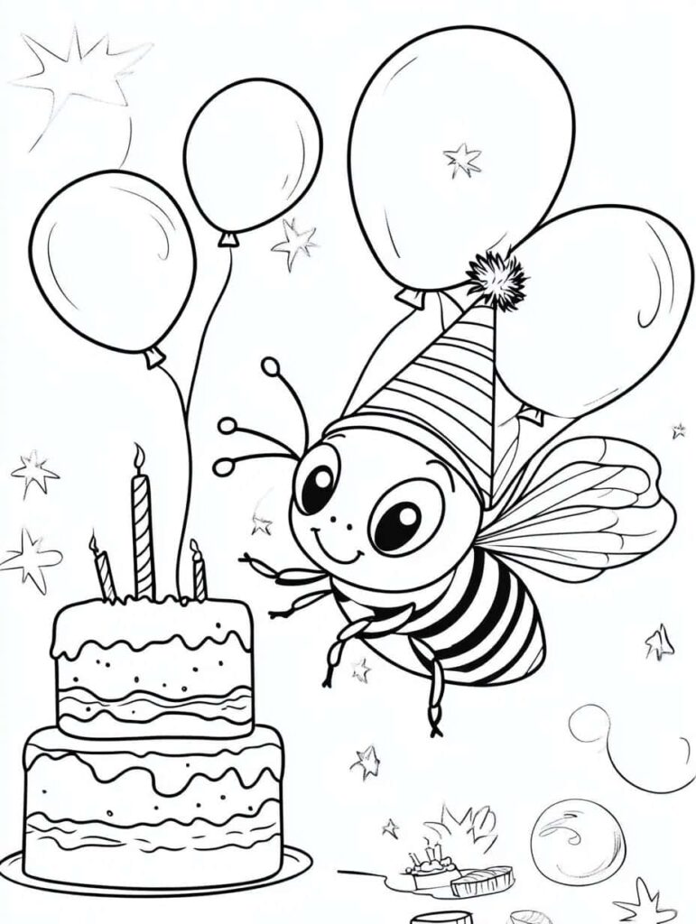 30+ free bee coloring pages for hours of fun 🌼🐝 - Coloringpagesforkids.net