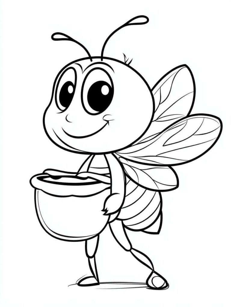 30+ free bee coloring pages for hours of fun 🌼🐝 - Coloringpagesforkids.net