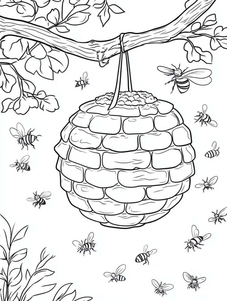 30+ free bee coloring pages for hours of fun 🌼🐝 - Coloringpagesforkids.net