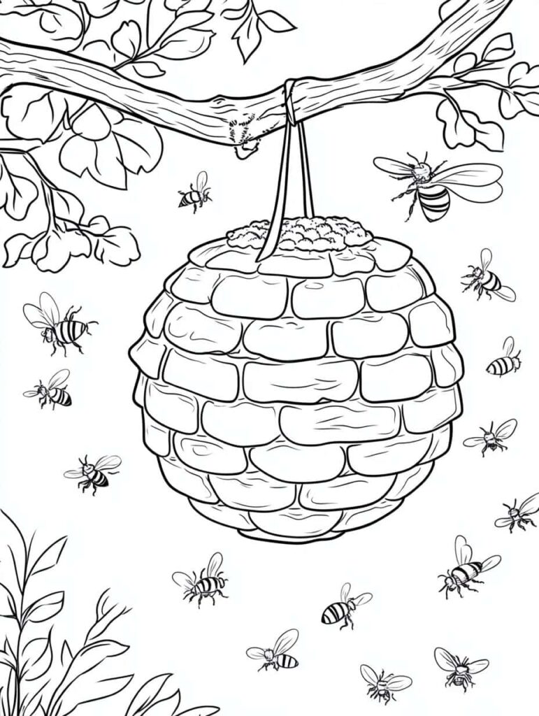 30+ free bee coloring pages for hours of fun 🌼🐝 - Coloringpagesforkids.net