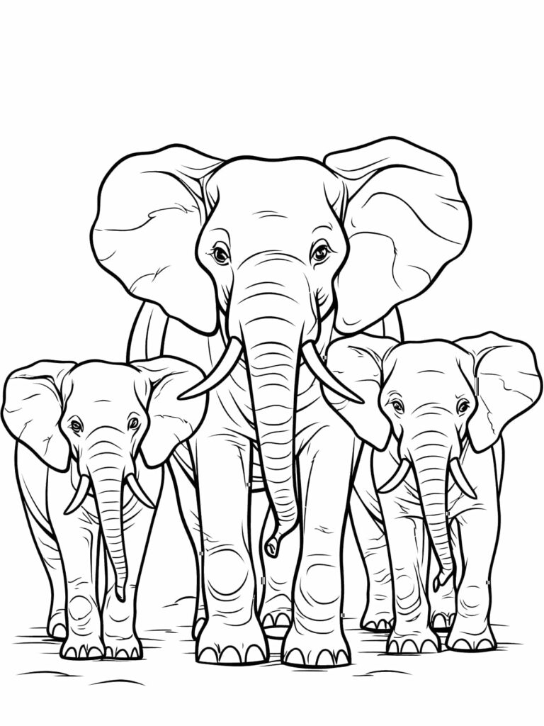 Top 30 des coloriages d'éléphants gratuits à télécharger 🎨🐘 ...