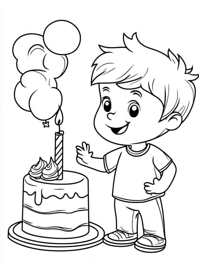 Celebrate Happy Birthday with These 40+ Free Coloring Pages 🎉🎂 ...