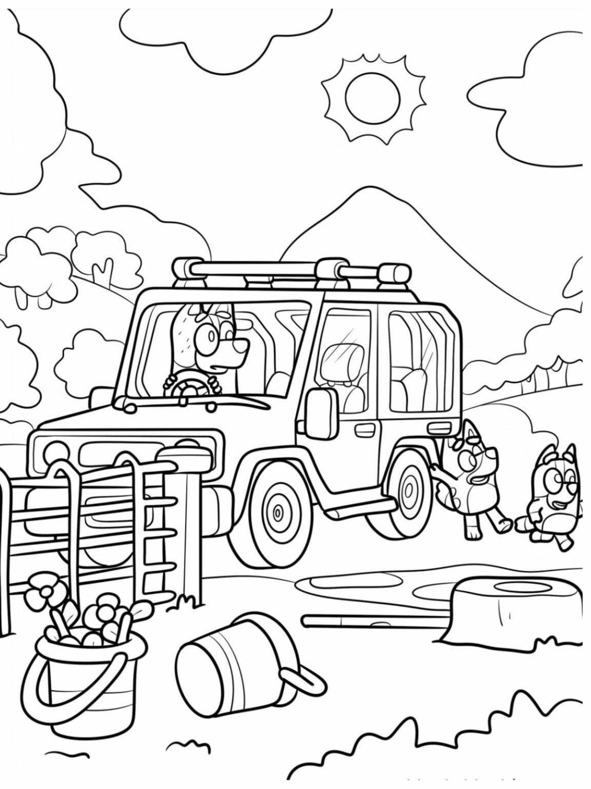 30 Free Printable Lovely Bluey Coloring Pages - Coloringpagesforkids.net