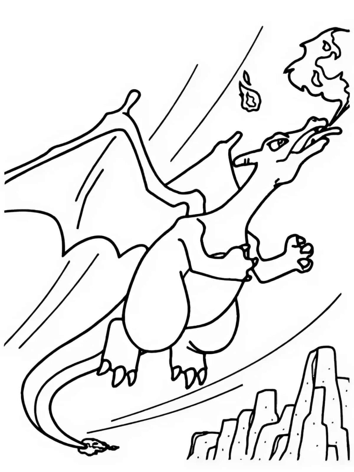 30 Fun Charizard Coloring Pages For Kids 🎨🔥 - Coloringpagesforkids.net