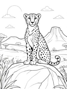 Engaging 30+ Cheetah Coloring Pages for Kids 🎨🐆 - Coloringpagesforkids.net