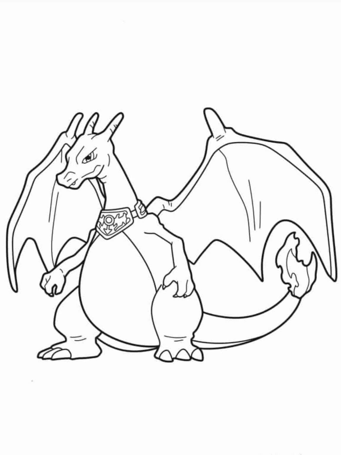 30 Fun Charizard Coloring Pages For Kids 🎨🔥 - Coloringpagesforkids.net