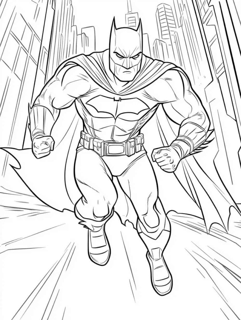 Dynamic 25+ Batman Coloring Pages for Fans 🎨🦇 - Coloringpagesforkids.net