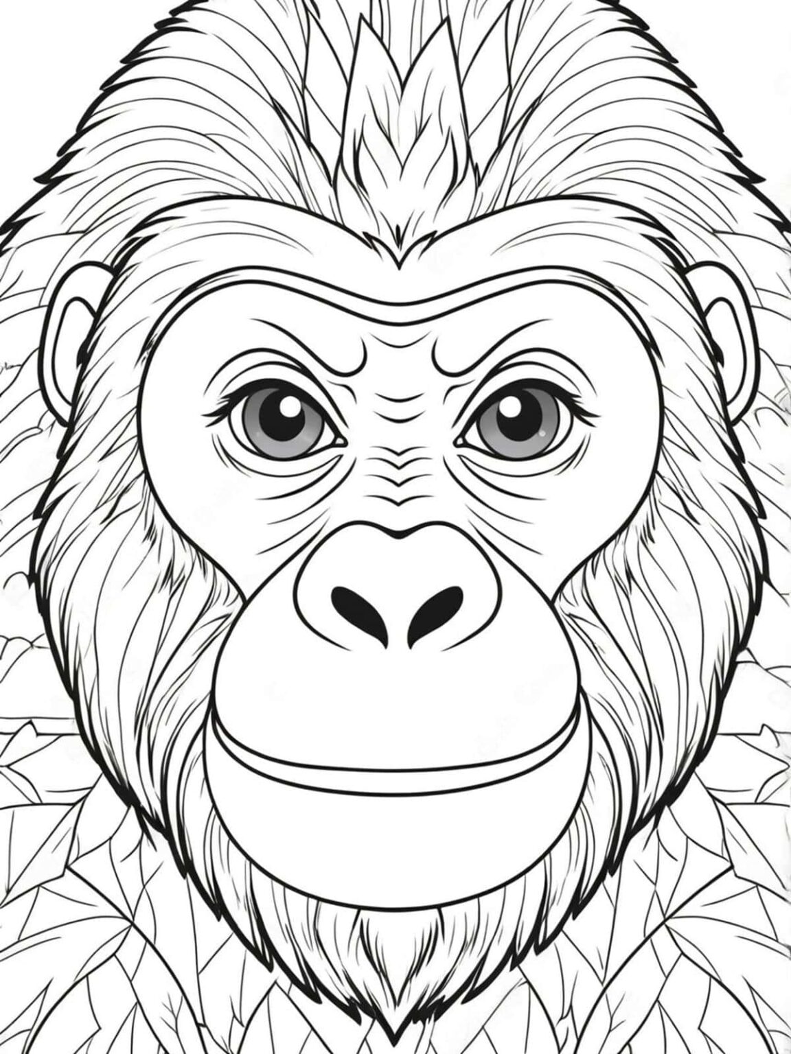 20+ Free Printable Gorilla Coloring Pages for Kids ...