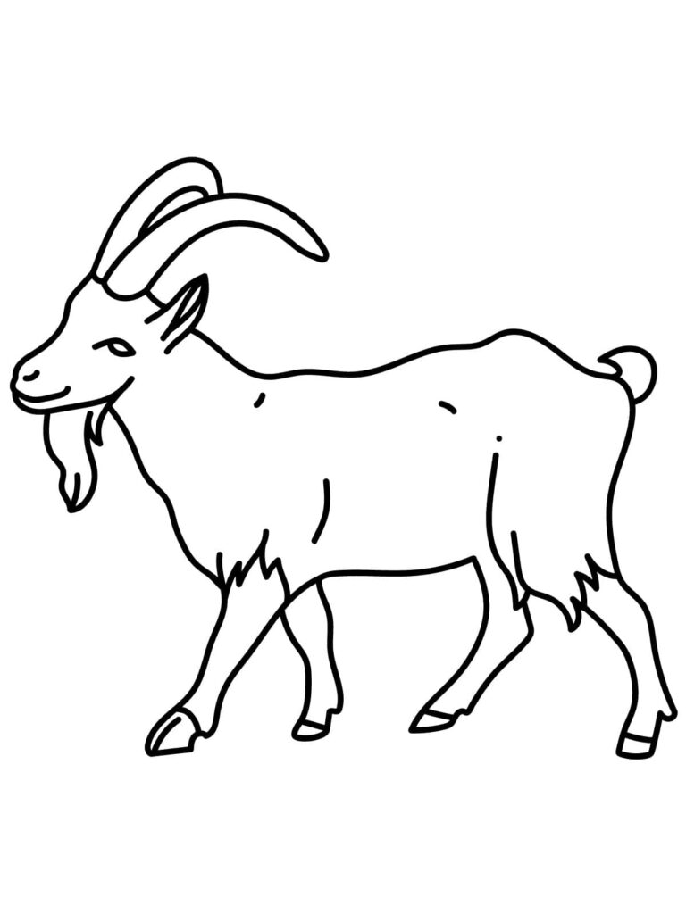 Explore the World of 30+ Goat Coloring Pages 🐐🎨 - Coloringpagesforkids.net