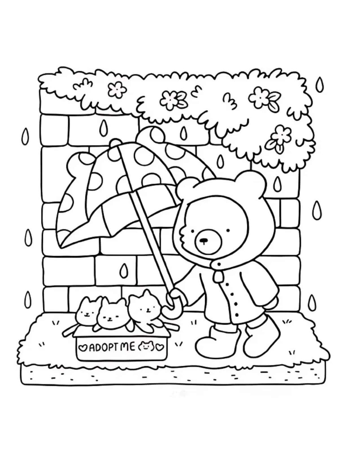 Free Printale Comfy and Cozy Coloring Pages 🌈🧸 - Coloringpagesforkids.net