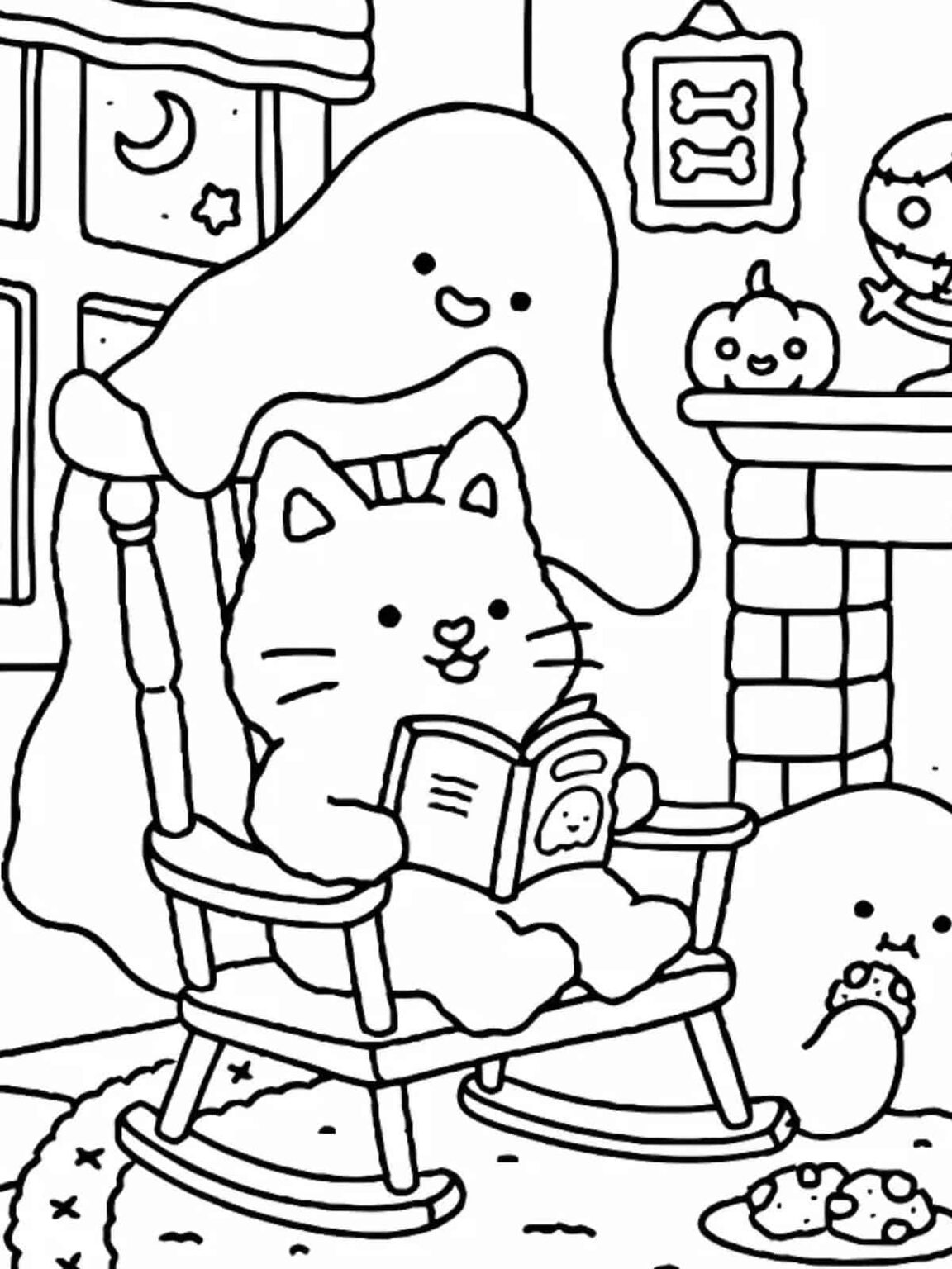 Free Printale Comfy and Cozy Coloring Pages 🌈🧸 - Coloringpagesforkids.net
