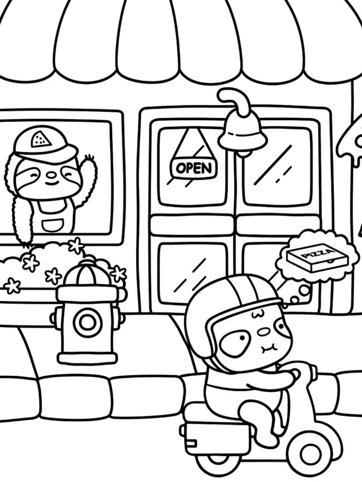 Free Printale Comfy and Cozy Coloring Pages 🌈🧸 - Coloringpagesforkids.net