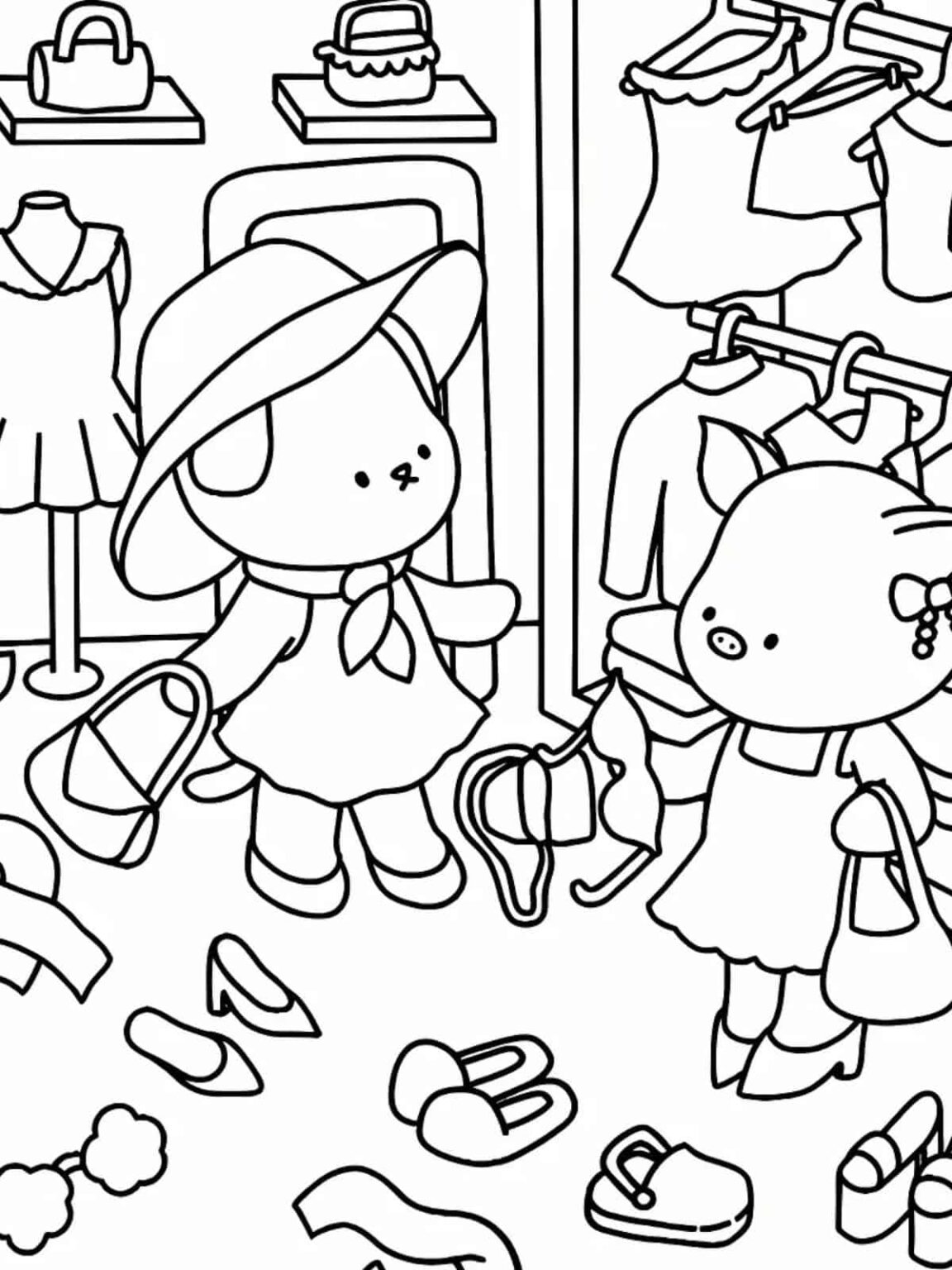 Free Printale Comfy and Cozy Coloring Pages 🌈🧸 - Coloringpagesforkids.net