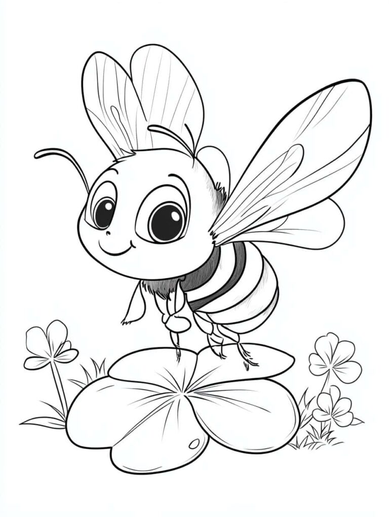 30+ free bee coloring pages for hours of fun 🌼🐝 - Coloringpagesforkids.net