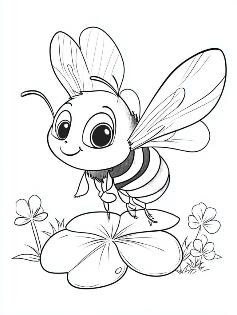 30+ free bee coloring pages for hours of fun 🌼🐝 - Coloringpagesforkids.net