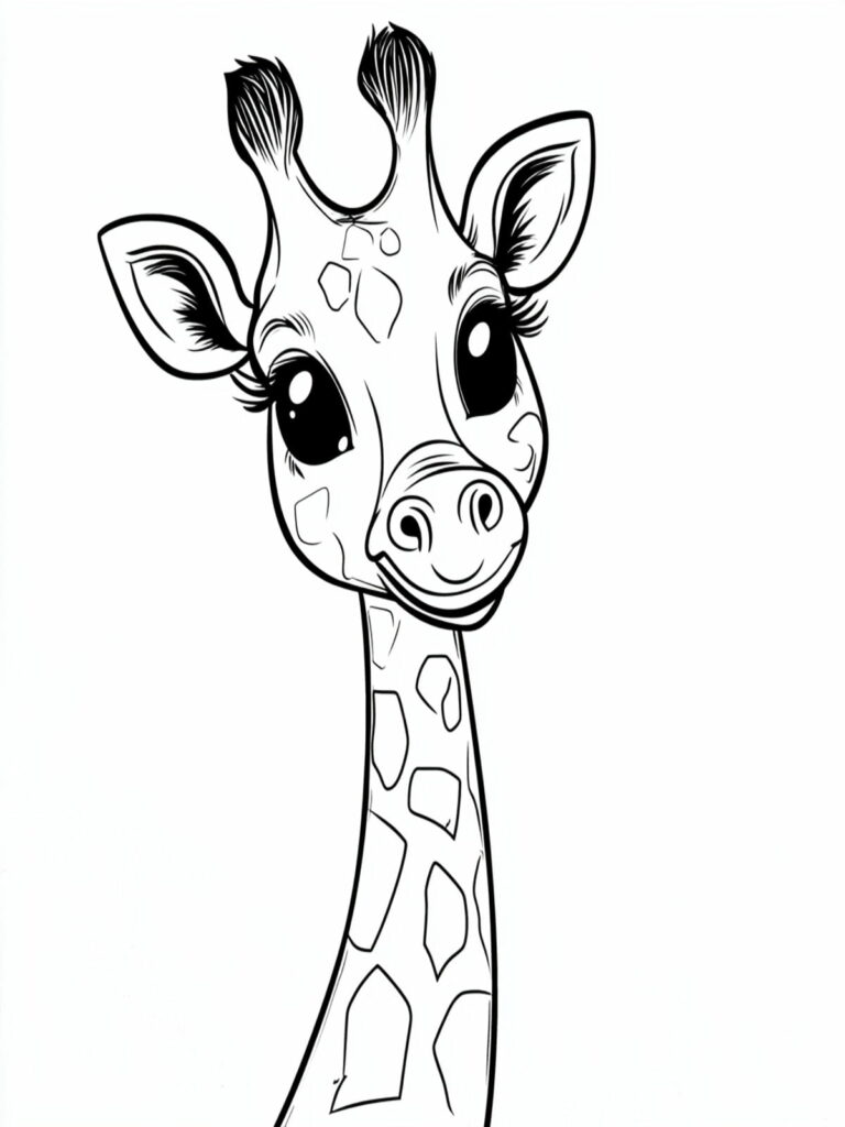 30 best giraffe coloring pages printable for kids 🦒🎨 ...