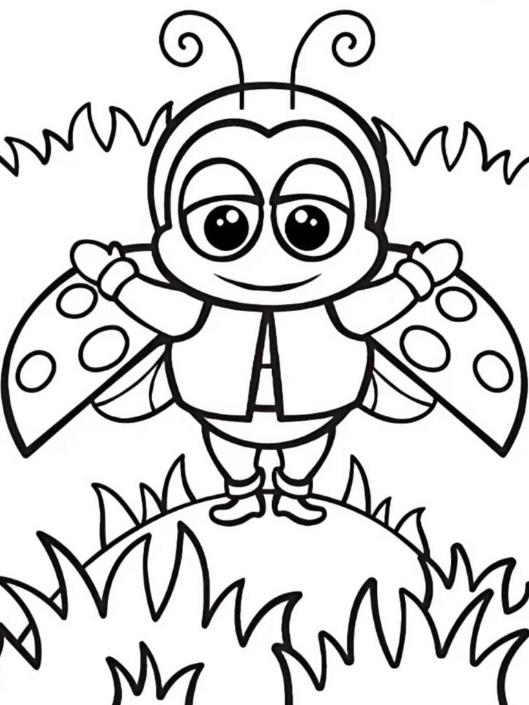 子供向けのてんとう虫のぬり絵ベスト30 - Coloringpagesforkids.net
