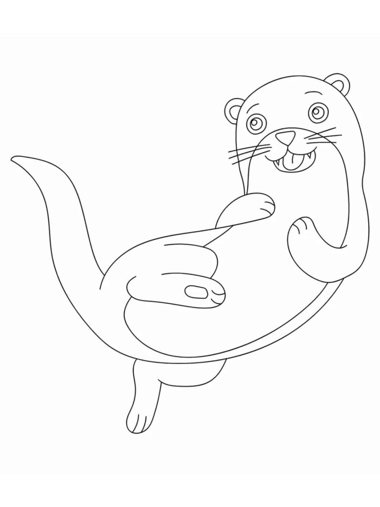 Top 25+ Otter Coloring Pages for Young Artists 🦦🎨 ...
