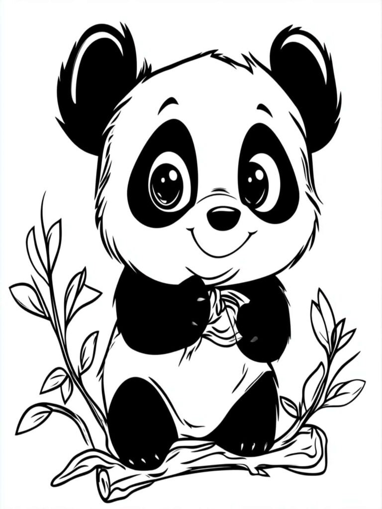Coleção de 30 páginas para colorir de pandas para imprimir 🐼🎨 ...