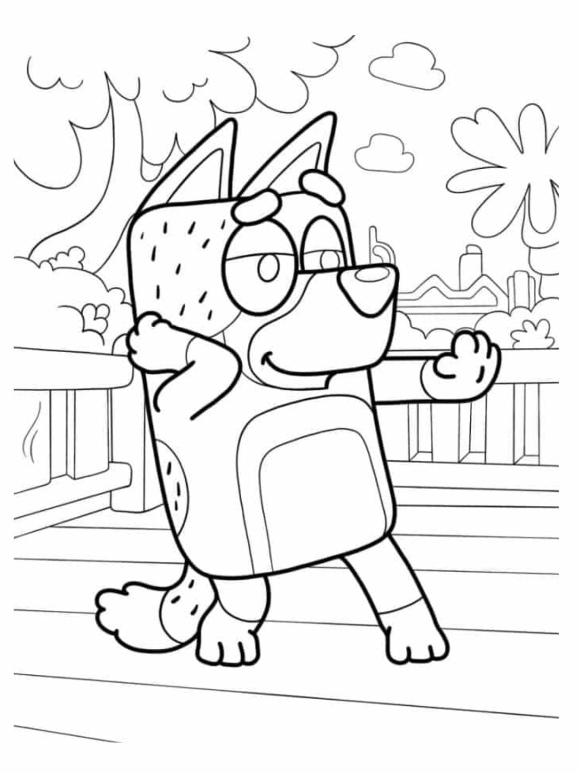 30 Free Printable Lovely Bluey Coloring Pages - Coloringpagesforkids.net