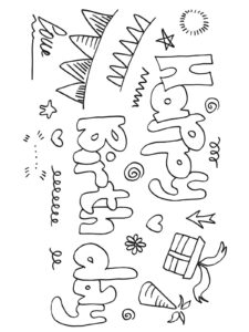 Celebrate Happy Birthday with These 40+ Free Coloring Pages 🎉🎂 ...
