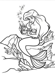 Ariel Coloring Pages: Dive into a World of Ocean Adventure 🧜‍♀️ ...