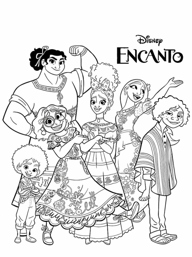 Explore 30+ Encanto Coloring Pages 🎨 - Coloringpagesforkids.net