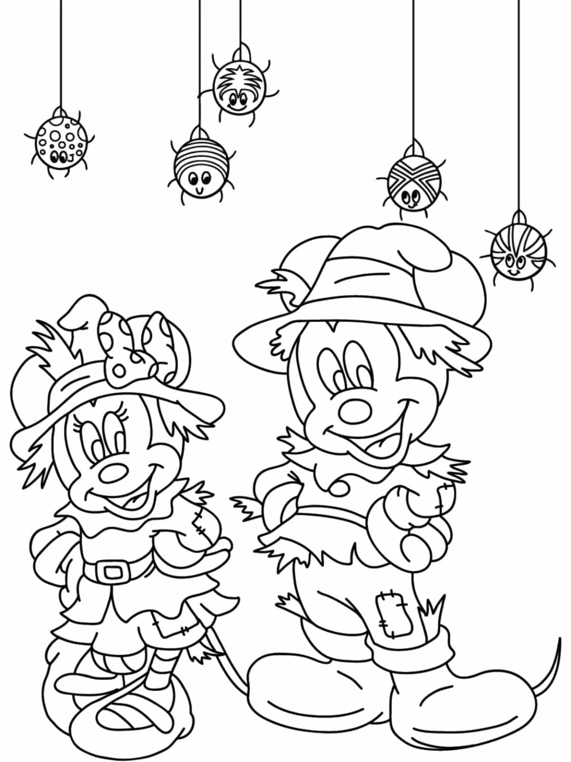 Collection of 30+ disney halloween coloring pages printable ...