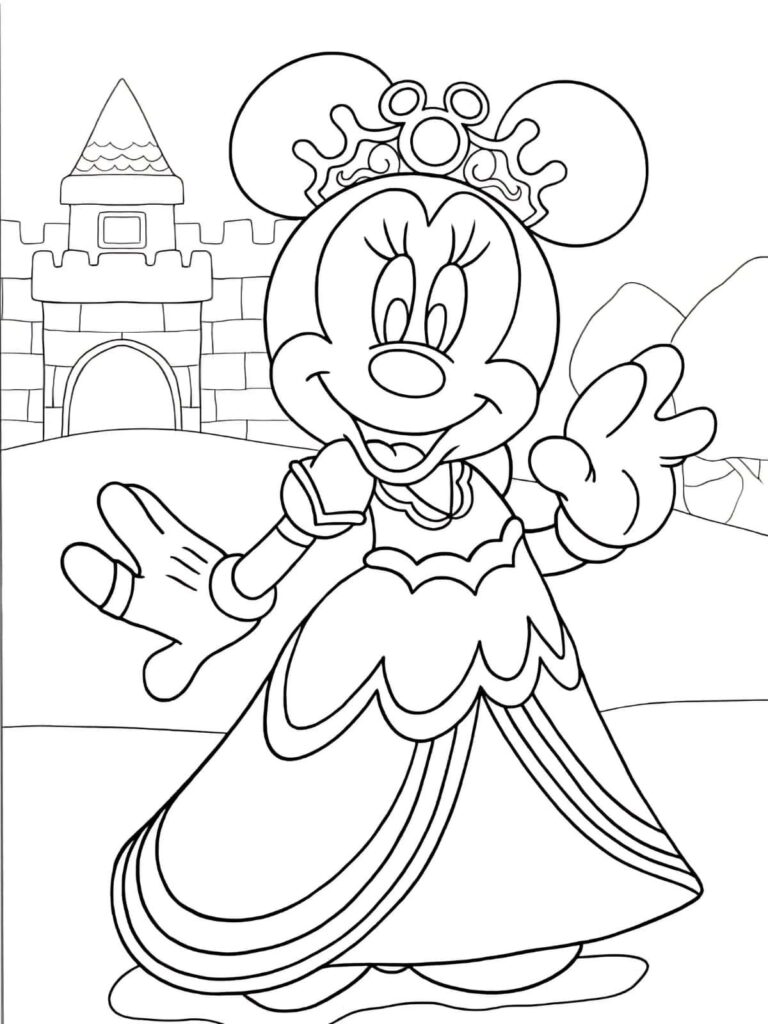 30+ Adorable Minnie Mouse Coloring Pages 🎨🐭 - Coloringpagesforkids.net