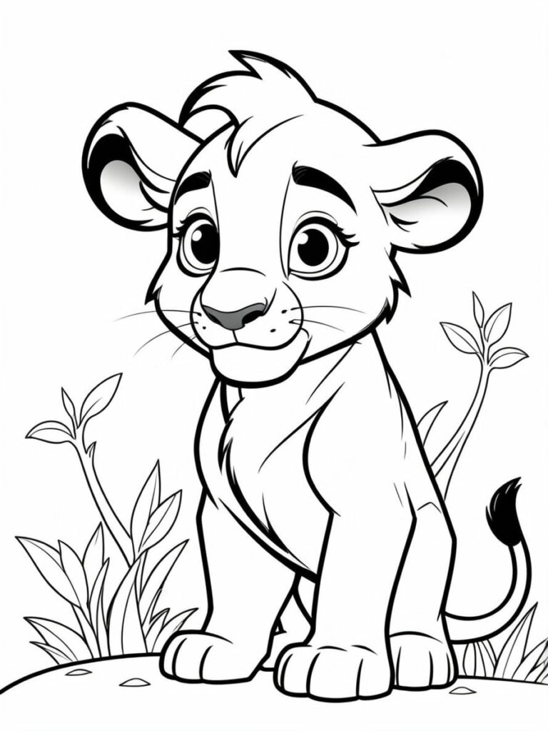 Halaman Mewarnai Singa Terbaik yang Dapat Dicetak untuk Anak-anak ...
