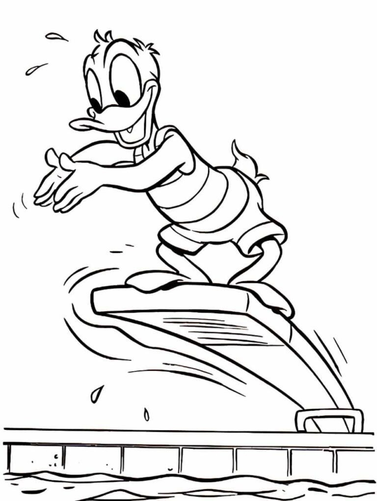 Top 30+ Donald Duck Coloring Pages for Kids 🎨🦆 - Coloringpagesforkids.net